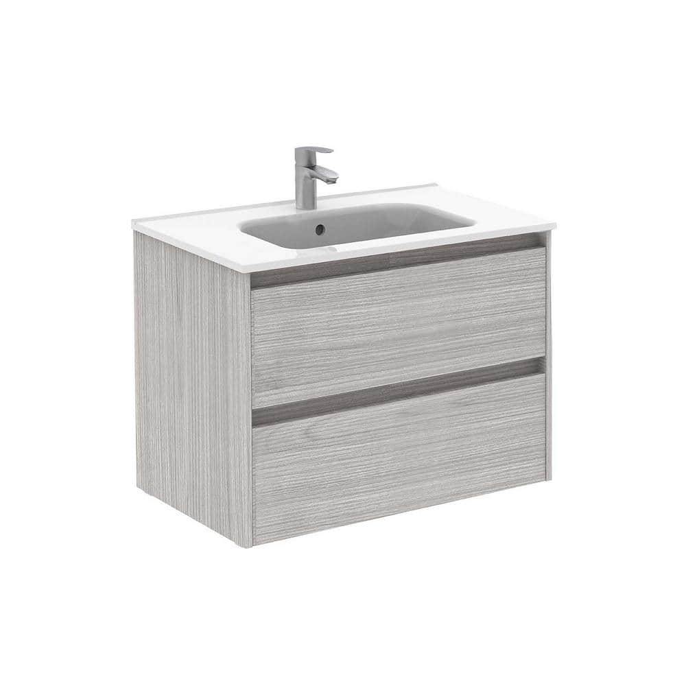 ROYO Sansa 32 in. W x 18 in. D 2/DR Vanity in Sandy Grey with Ceramic ...