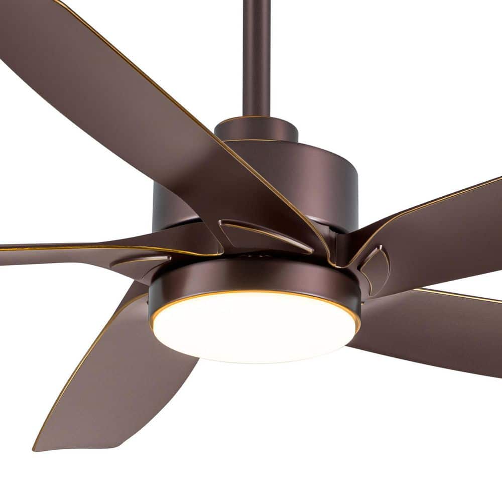 Breezary Sawyer 54 in. Indoor Oil Rubbed Bronze Ceiling Fans with ...