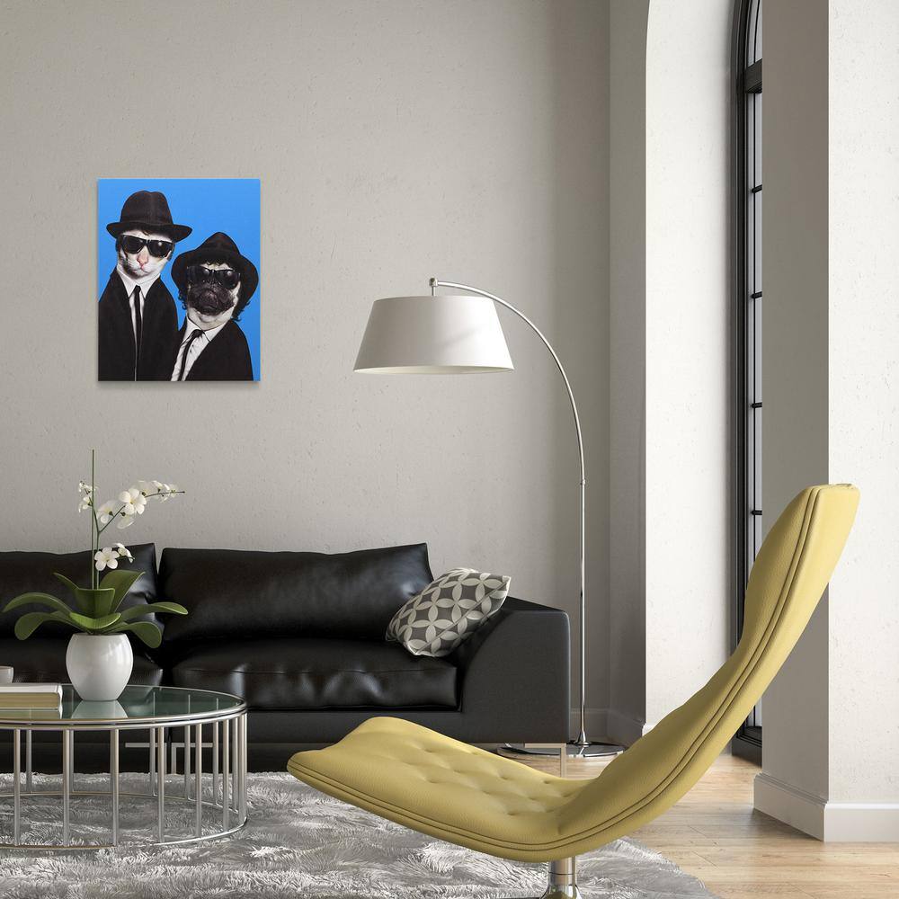Pets Rock 20 in. x 16 in. "Brothers" Graphic Art on Wrapped Canvas Wall ...
