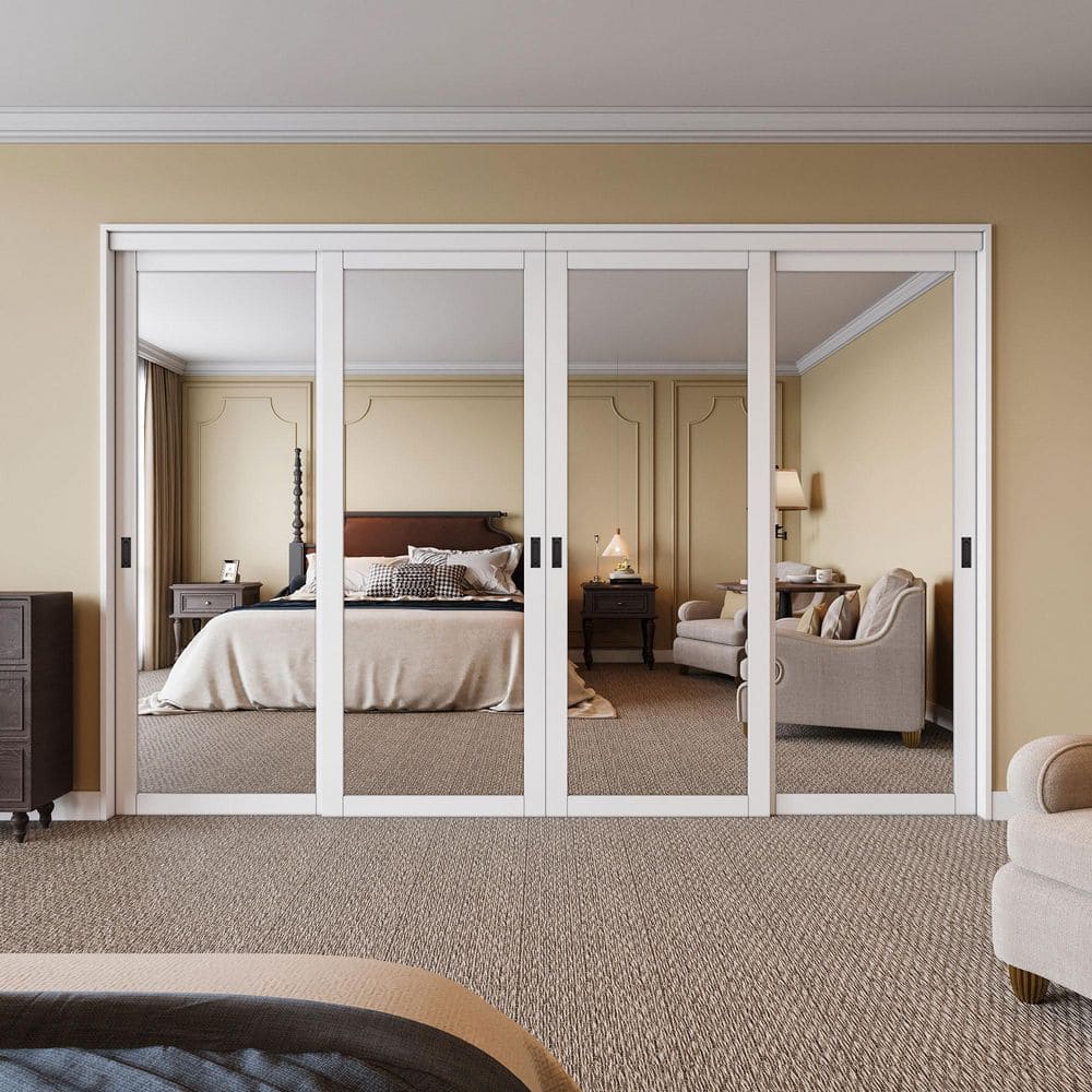 Reviews for ARK DESIGN 120 in. x 80 in. Solid Core 1-Lite Mirror White ...