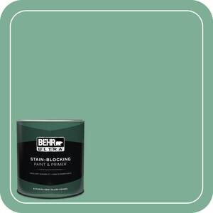 BEHR PREMIUM PLUS 8 oz. #MQ6-12 Nature Green Semi-Gloss Interior ...