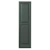 Ply Gem 12 in. x 51 in. Raised Panel Polypropylene Shutter Pair in Green VINRP1251 55 - The Home ...