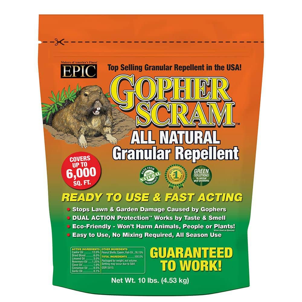 EPIC REPELLENTS 10 lbs. Granular Gopher Repellent Bag 130010 - The Home ...