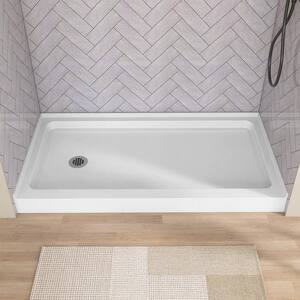 Getpro 60 in. L x 32in. W Alcove Shower Pan Base Single Threshold with ...