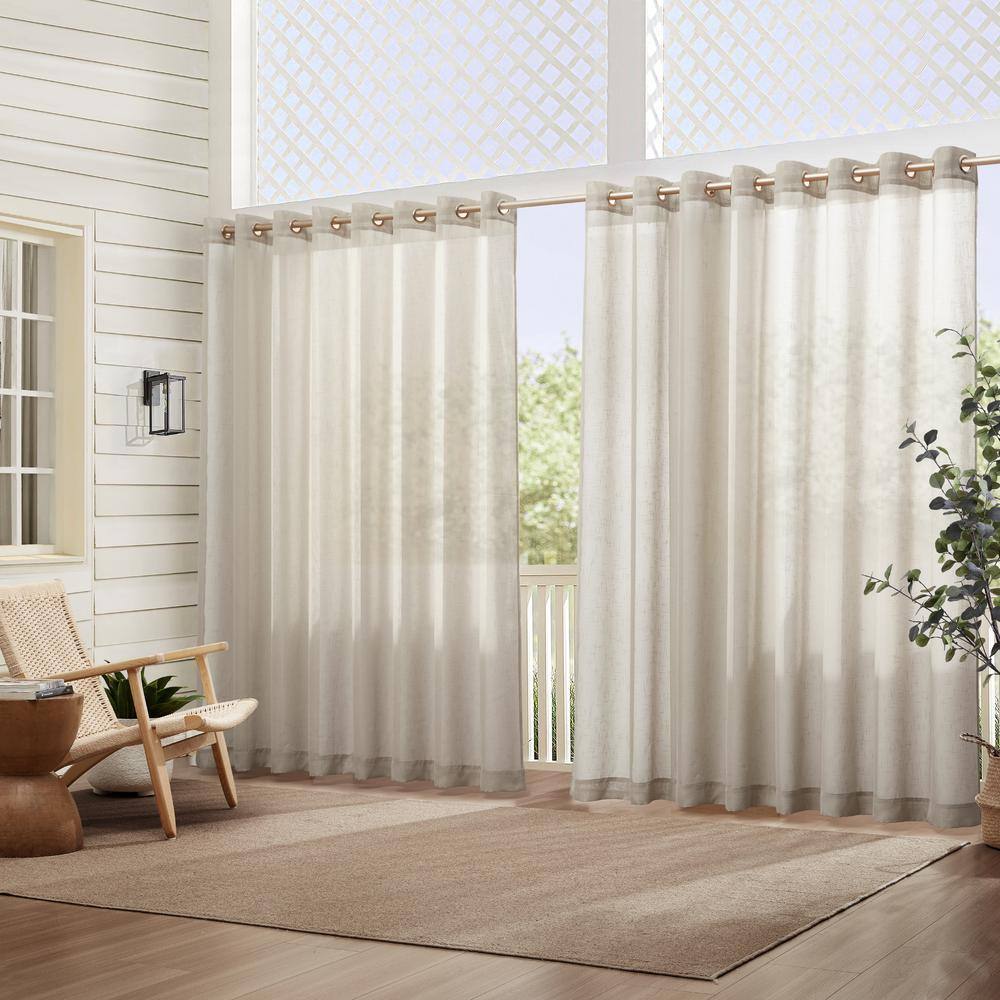 Have a question about Elrene Natural Extra Wide Grommet Sheer Curtain ...