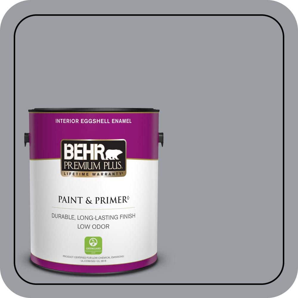 BEHR PREMIUM PLUS 1 gal. #760F-4 Down Pour Eggshell Enamel Low Odor ...