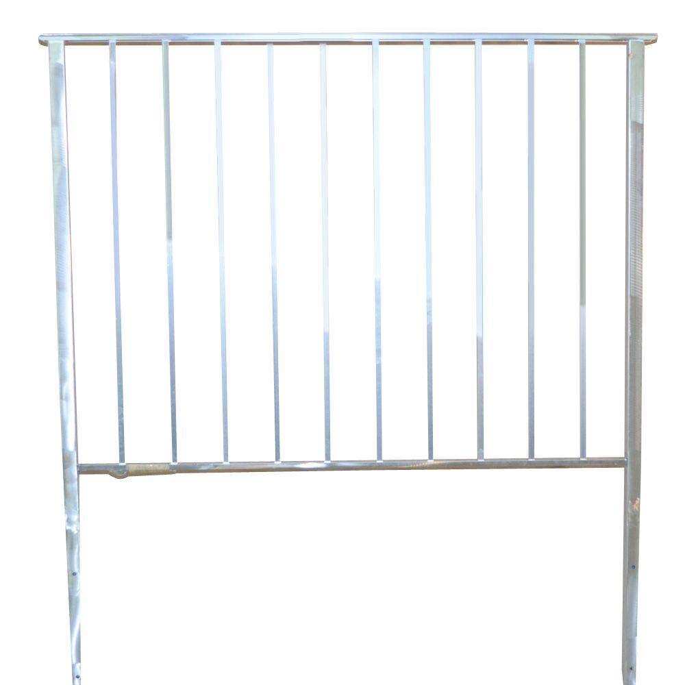 47 in. x 2 in. x 59 in. Aluminum Back Rail 110B-R - The Home Depot