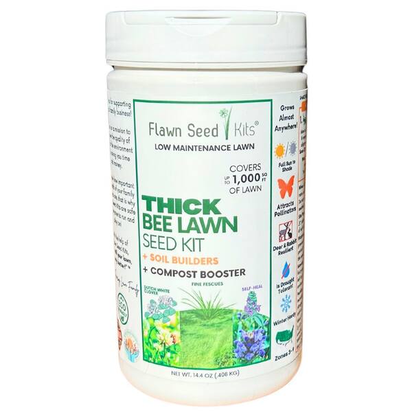 Flawn Seed Kits Micro Clover Alternative Grass Seed,Easy Spread,Eco ...