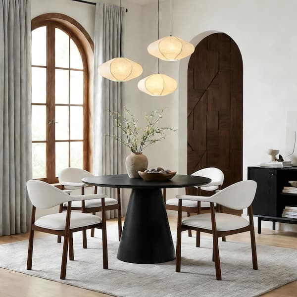 CHRISTOPHER KNIGHT HOME Humphrey Beige Plus Walnut Fabric Upholstered ...