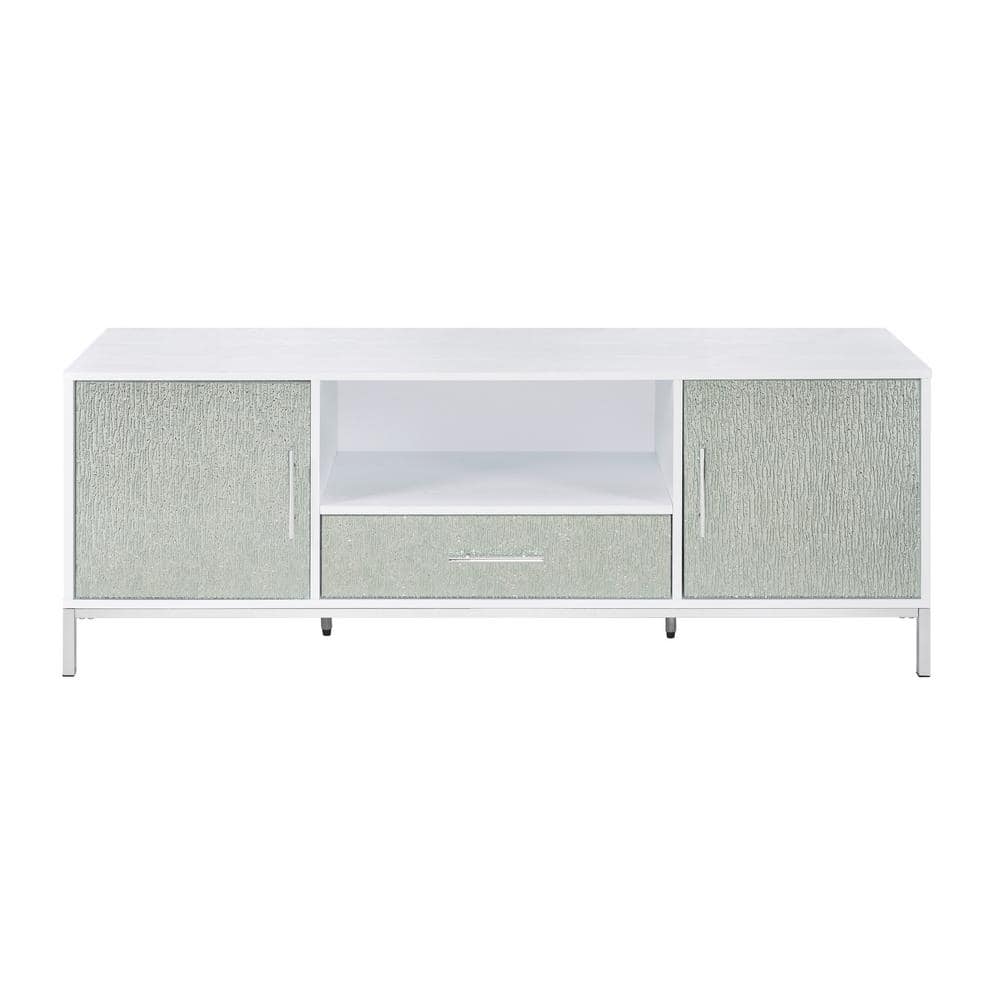 Steve Silver Mirage 58 in. Mirrored TV Cabinet MR300TV - The Home Depot