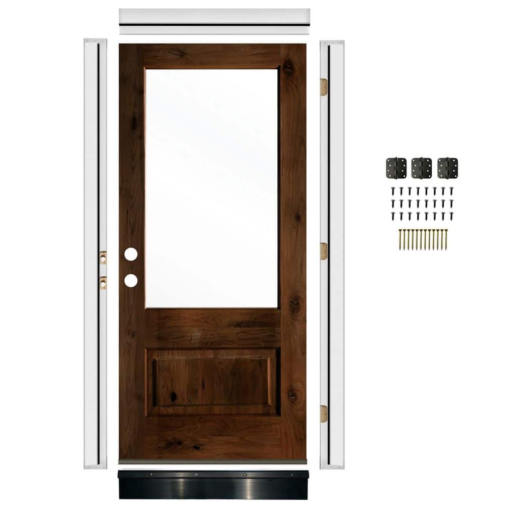 Krosswood Doors Ready-to-Assemble 36 in. x 80 in. Alder Right-Hand ...