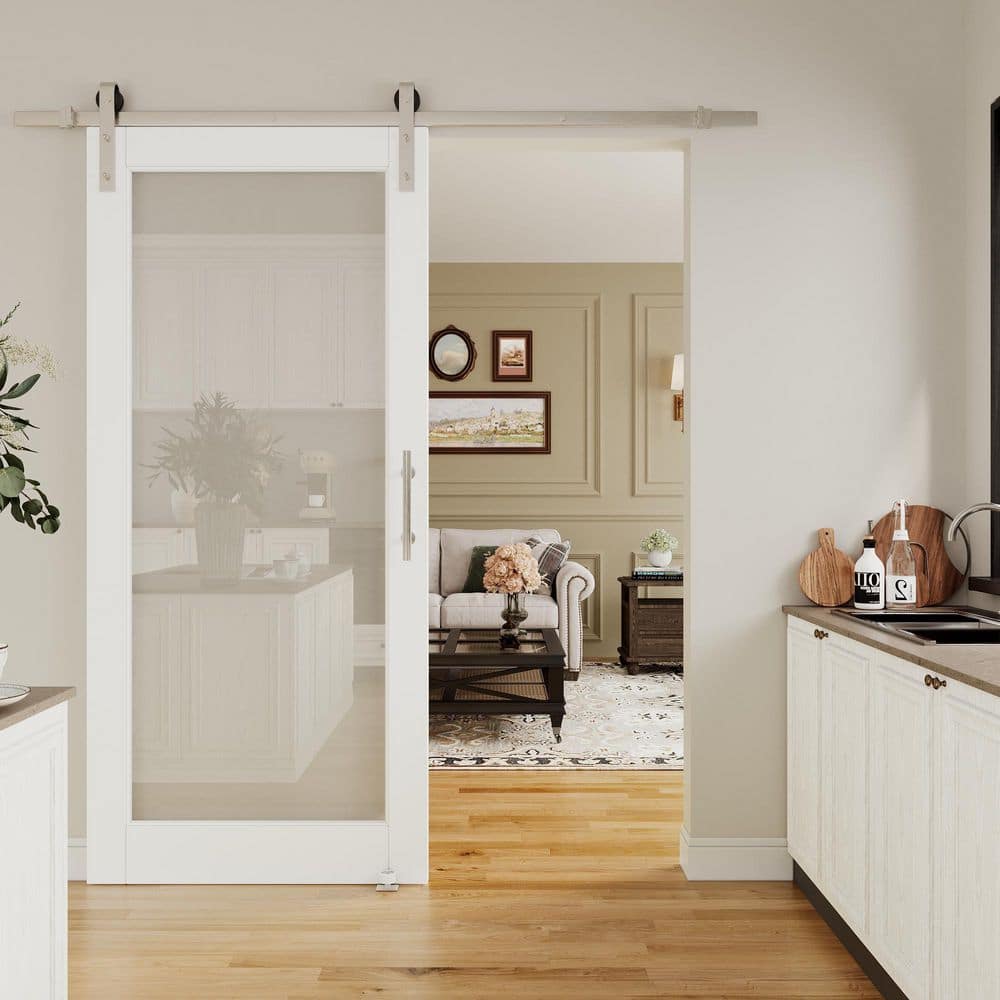 Reviews for ARK DESIGN 36 in. x 80 in. 1 Lite Tempered Clear Glass White Primed Composite MDF ...