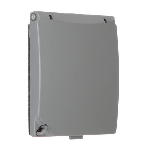 Commercial Electric 2-Gang Metallic Weatherproof Flat Cover (73-in-1 ...