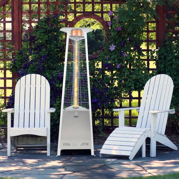 Dyna-Glo 73 in. 42,000 BTU Stainless Steel Pyramid Flame Gas Patio ...