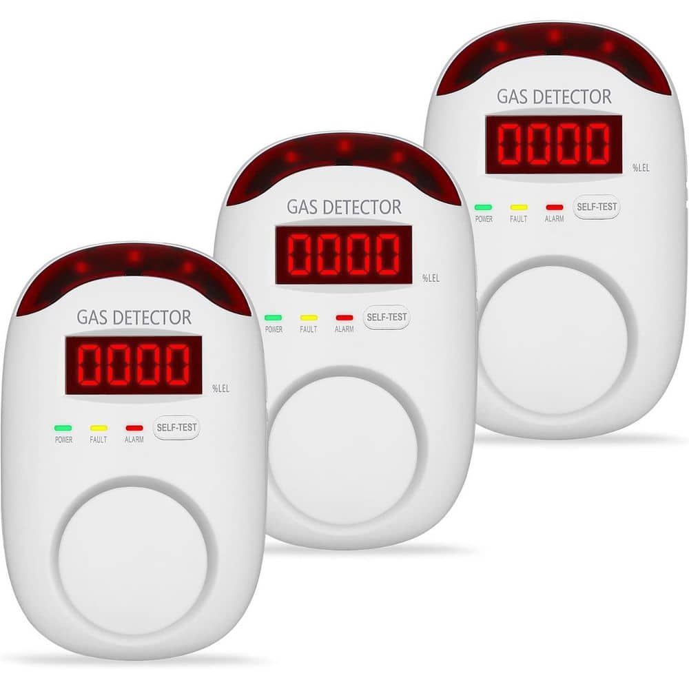 Lukyamzn AC Plug-In Natural Gas Detector for LNG, LPG, Propane, Methane ...