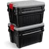 Rubbermaid 24 Gal. Action Packer Storage Tote in Black 2-Pack ...