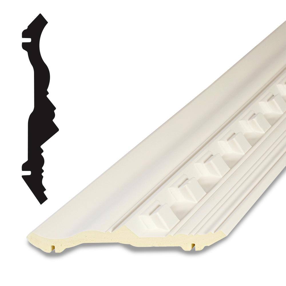 Focal Point 1 in. x 5-7/8 in. x 96 in. Primed Polyurethane Colonial ...