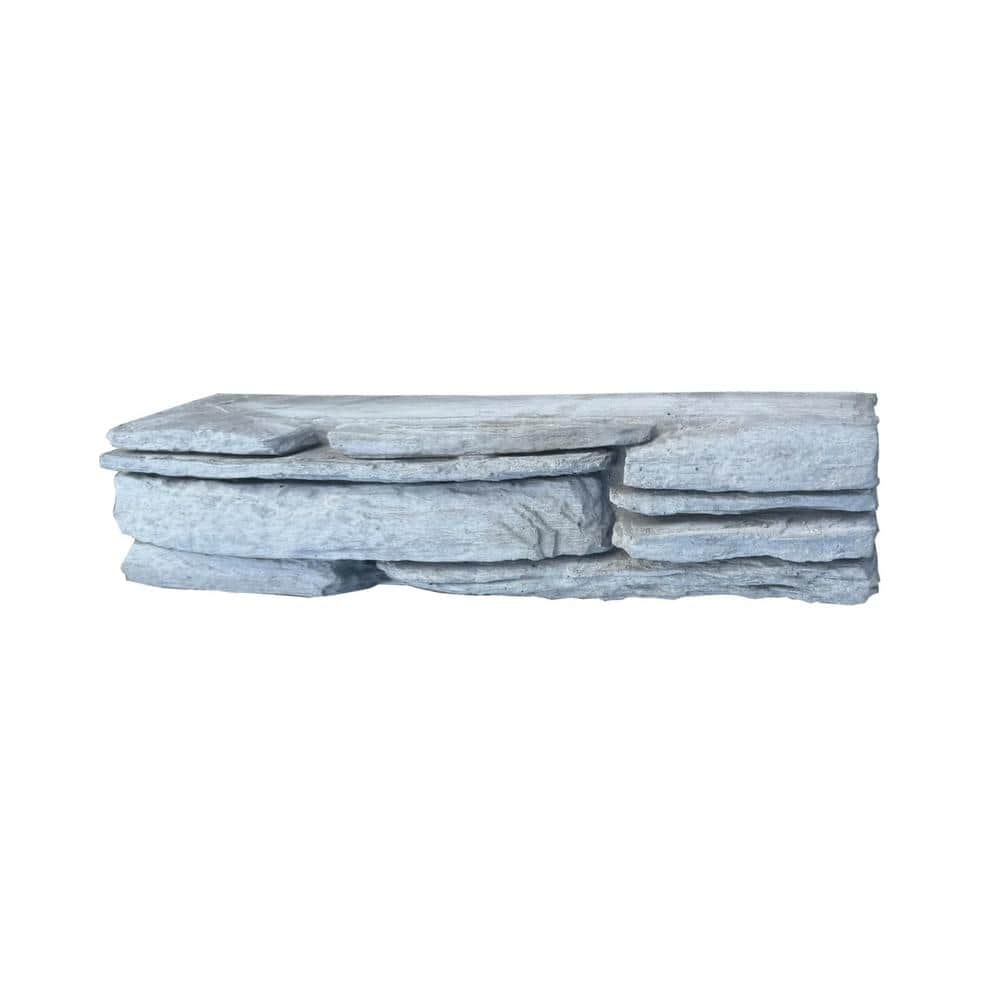 Nantucket Pavers Fieldstone 17.5 in. x 5 in. x 4 in. Gray Concrete ...