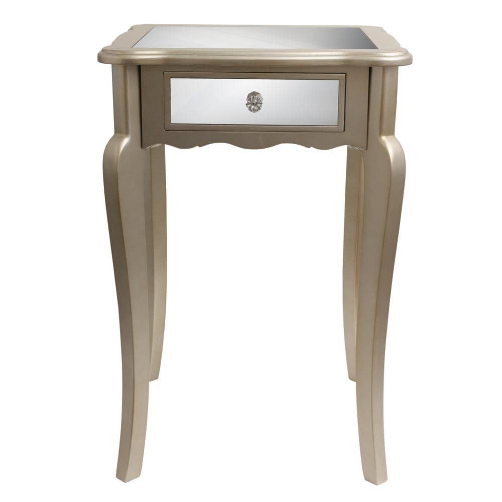 Decor Therapy Mirrored End Table FR1793 - The Home Depot