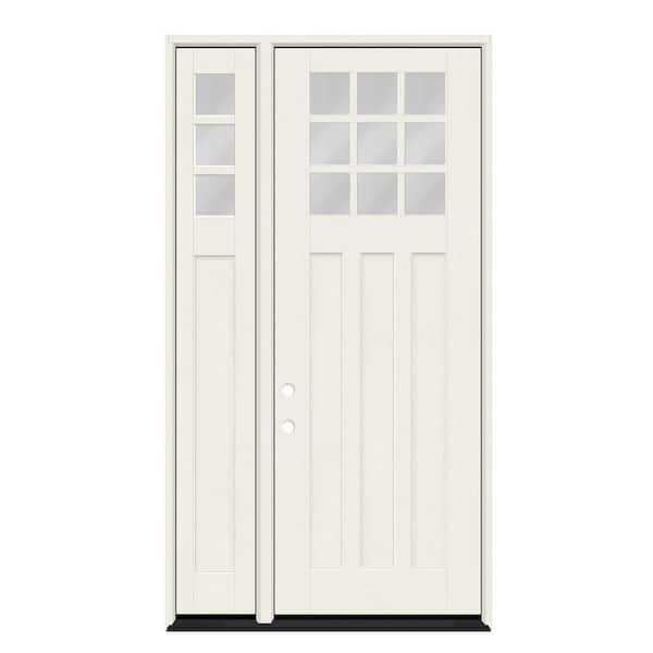 Steves & Sons Regency 51 in. x 96 in. 1/4 9L-SDL Clear Glass RHIS ...