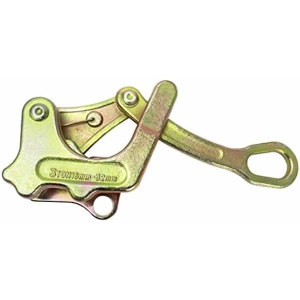 Lukyamzn 3 T Cable Grip Wire Grip Steel Rope Jaw Puller for Up to 0.75 ...