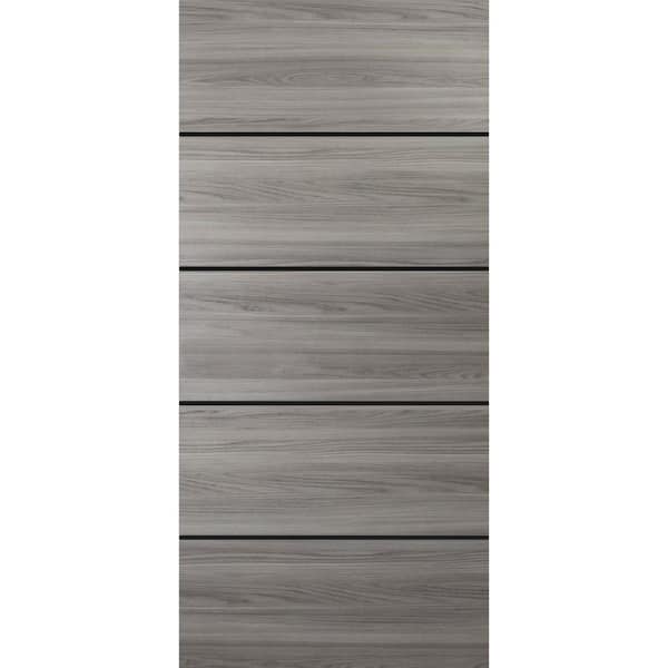 Sartodoors 30 in. x 84 in. Solid Wood with Honeycomb Ginger Ash ...