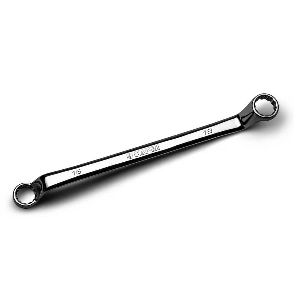 Capri Tools 16 mm x 18 mm 75-Degree Deep Offset Double Box End Wrench ...