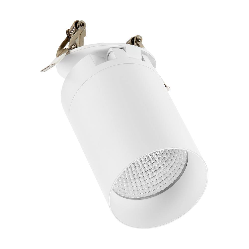 Maxxima 3 in. Adjustable LED Cylinder Downlight, Spot Light, 1000 ...