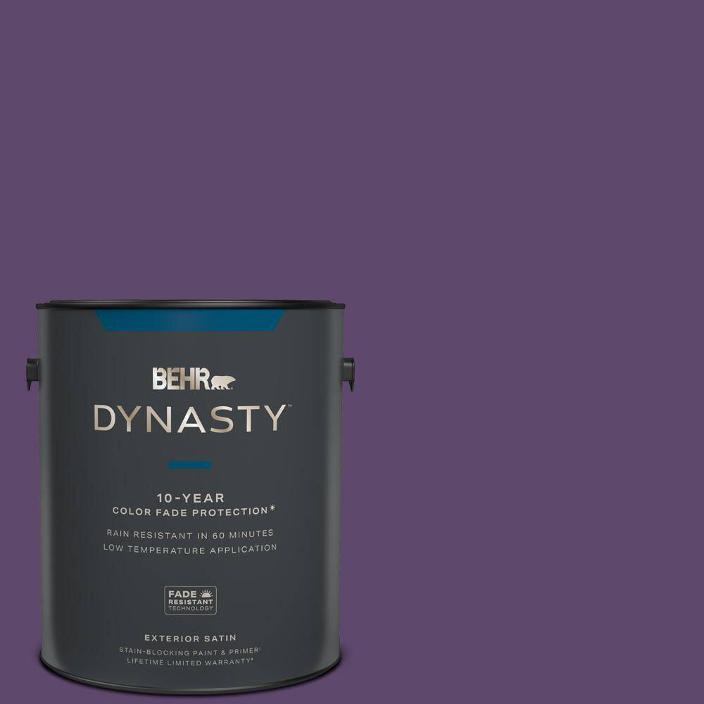 BEHR DYNASTY 1 gal. #S-G-660 Wild Grapes Satin Enamel Exterior Stain ...