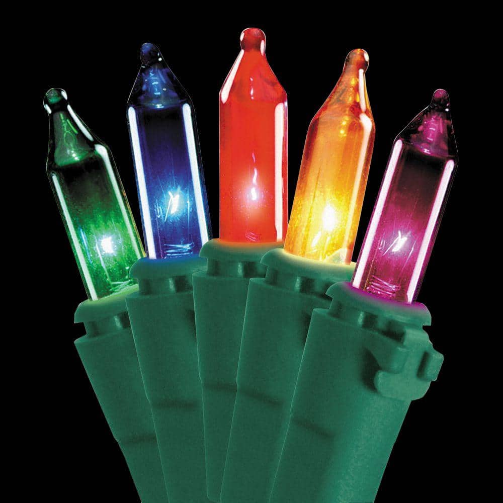 National Tree Company 50-Light Multi-color Bulb String Light Set LS-810 ...