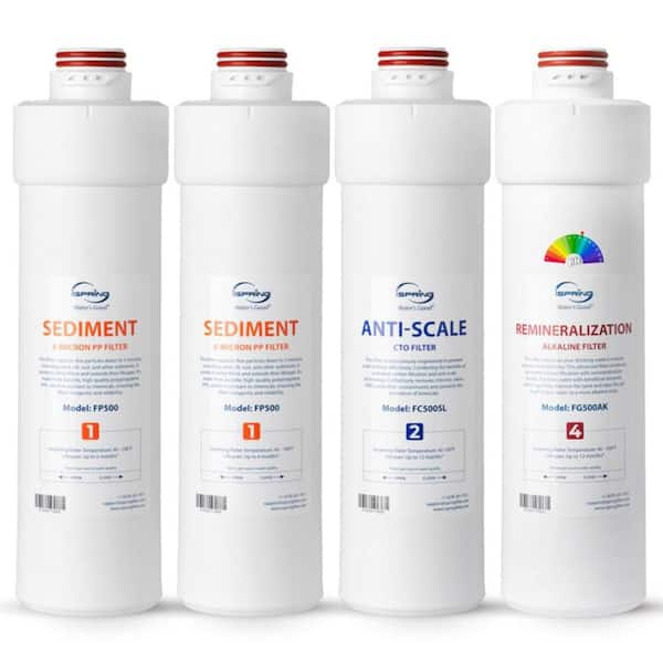 ISPRING F7RB 20 in. Commercial Reverse Osmosis Replacement Filter Set ...