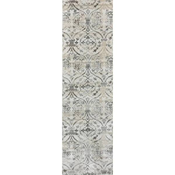 Pisa Bone 2 ft. x 8 ft. Transitional Oriental Distressed Area Rug 3746 ...