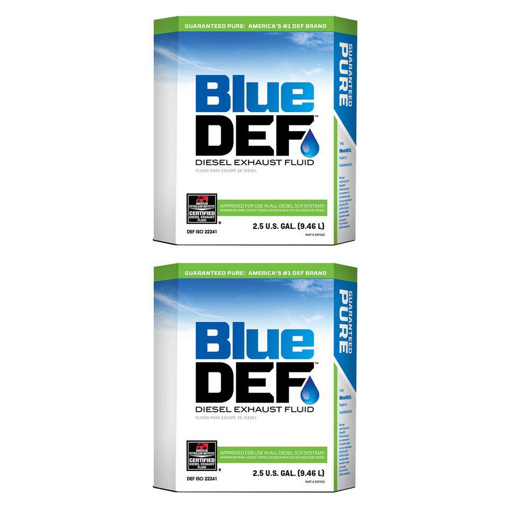BlueDEF 2.5 Gal. Diesel Exhaust Fluid Synthetic Urea Deionized Water (2 ...