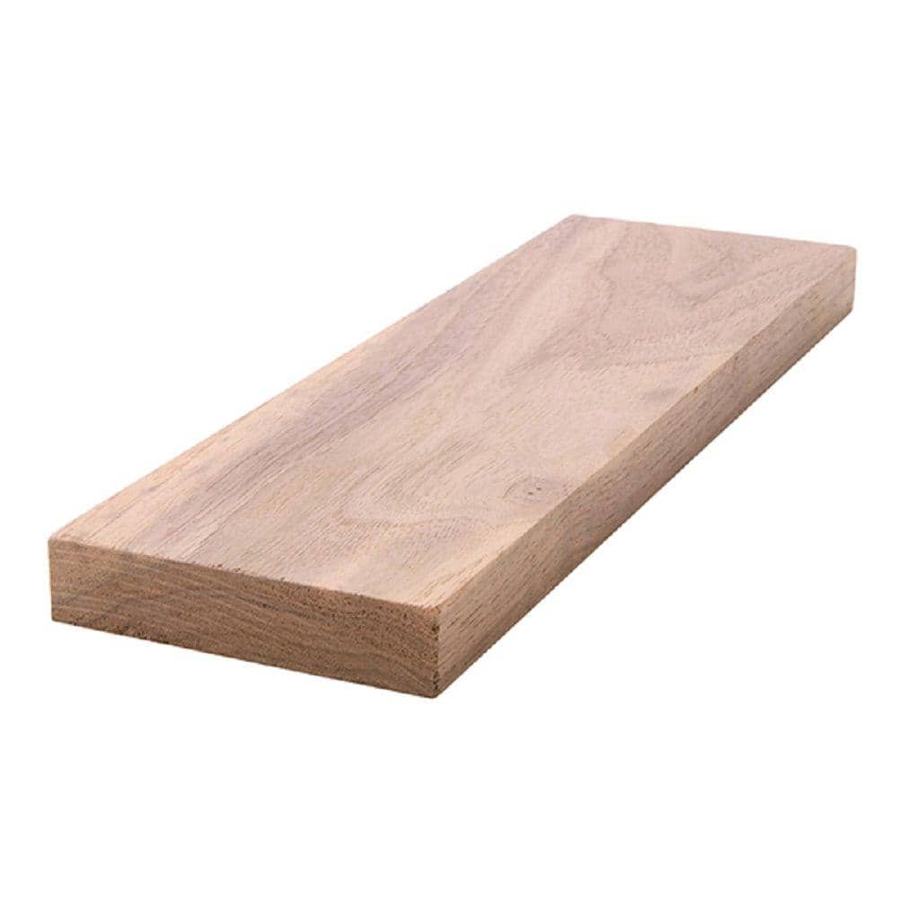 1 in. x 3 in. x Random Length HD Walnut S4S Board 65219 - The Home Depot
