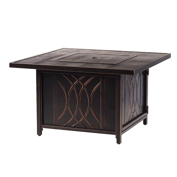 Reviews for Oakland Living 42 in. Square Aluminum Outdoor Propane Fire ...