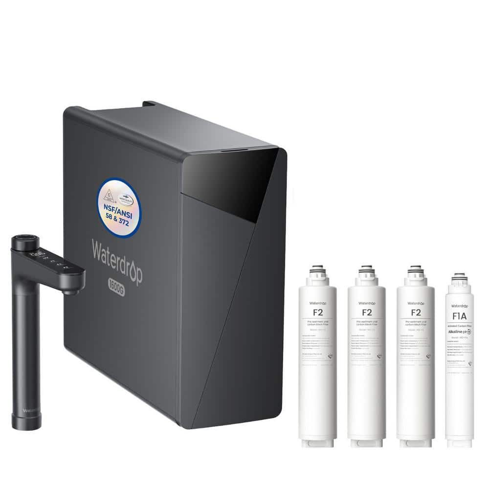 Waterdrop X16 Tankless RO System,NSF/ANSI 58&372 Certified,11-Stage Filtration,Includes 3 WD-F2 ...