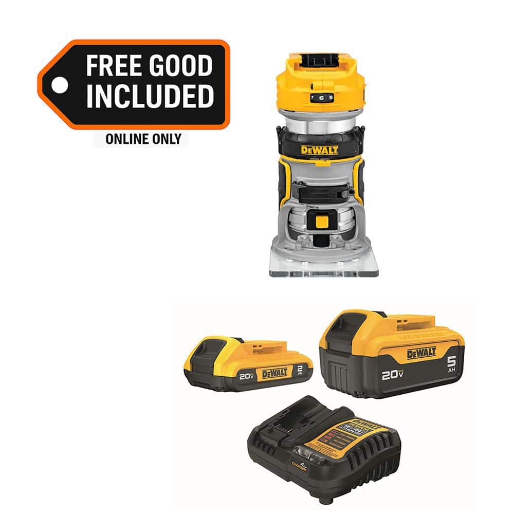 DEWALT 20V MAX XR Lithium-Ion Cordless Brushless Fixed Base Compact ...