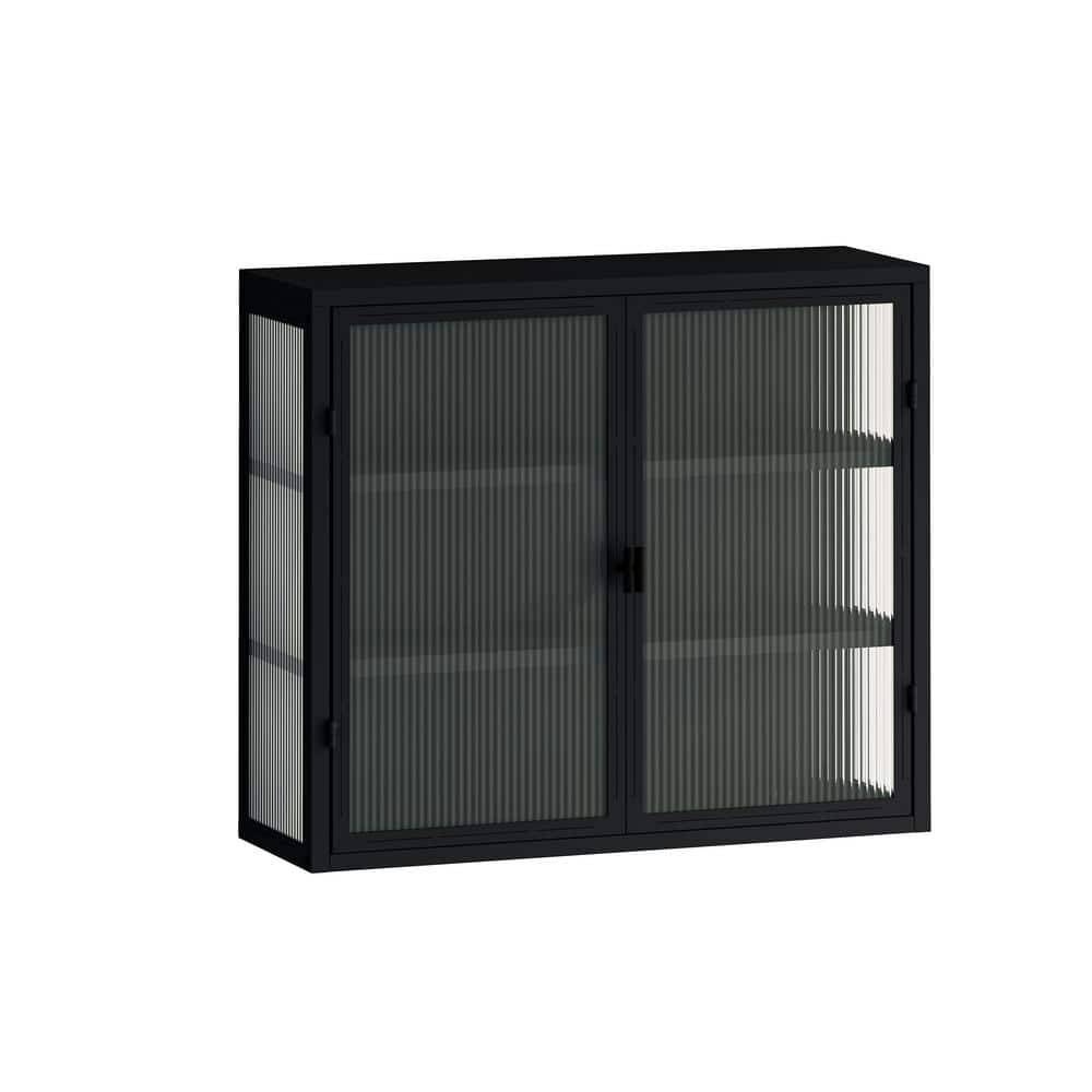 27.56 in. W x 9.06 in. D x 23.62 in. H Bathroom Storage Wall Cabinet ...