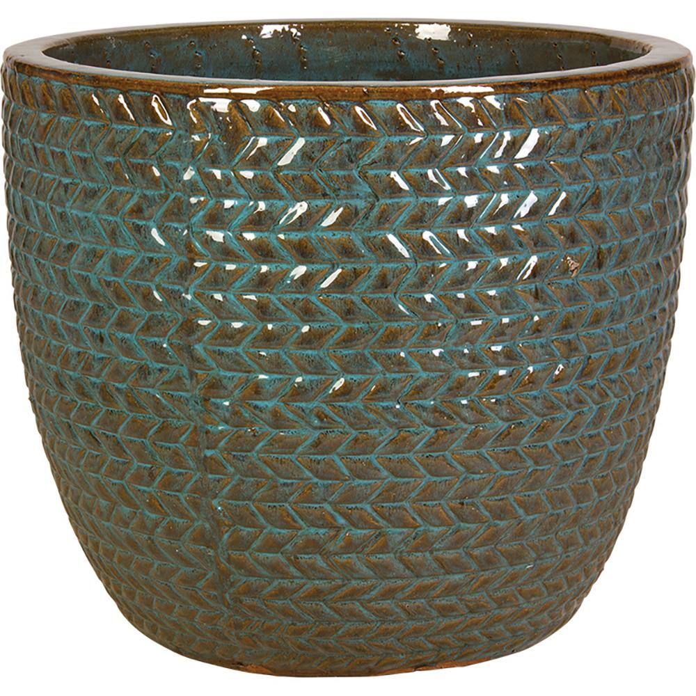 Reviews for 17 in. Mystic Blue Ceramic Hiro Pot | Pg 1 - The Home Depot