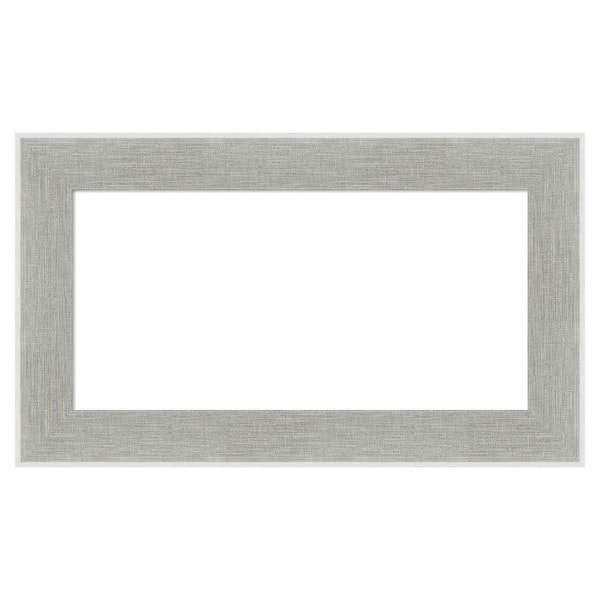 Amanti Art Glam Linen Grey 29 in. x 17 in. Polystyrene Framed Dry Erase ...