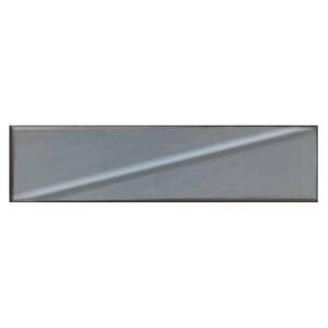 Ivy Hill Tile Mawr Gray 5.9 in. x 0.31 in. Polished Fluted Ceramic Wall ...