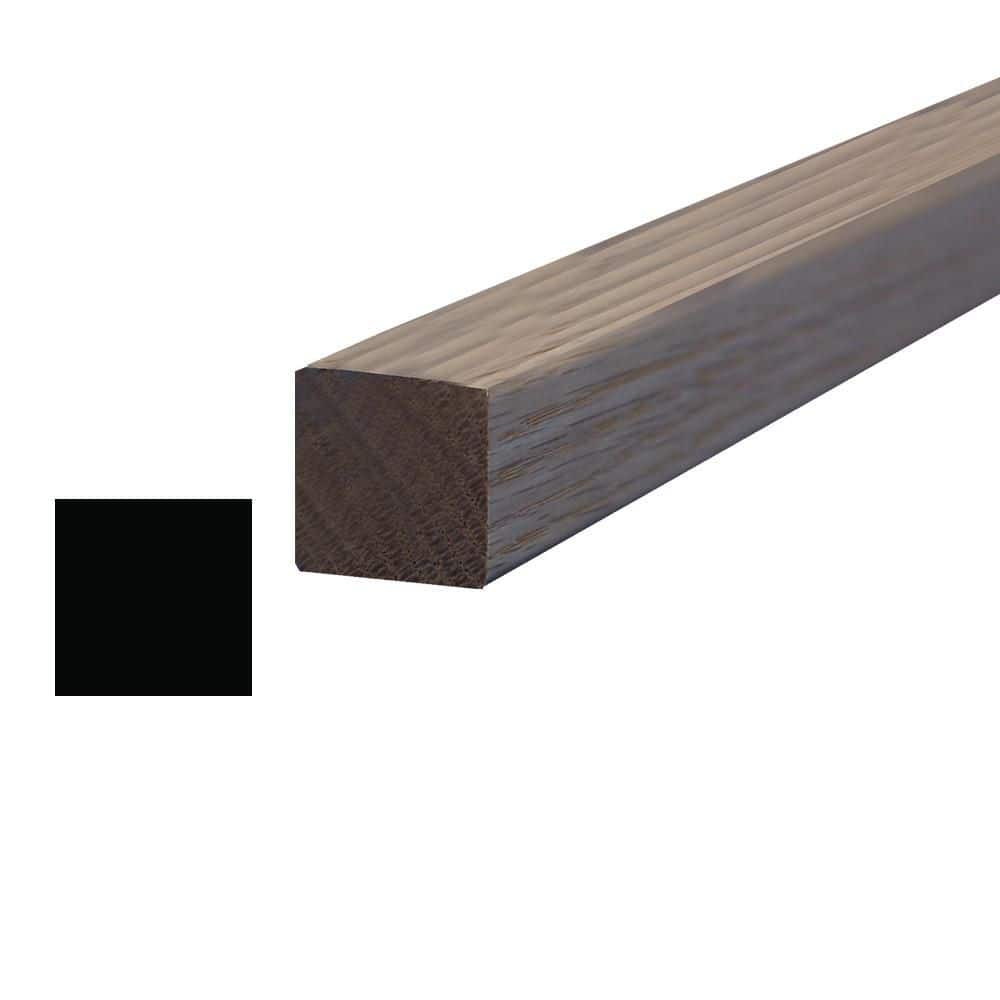 Alexandria Moulding 3/4 in. T x 3/4 in. W x R/L Oak Wood S4S Board ...