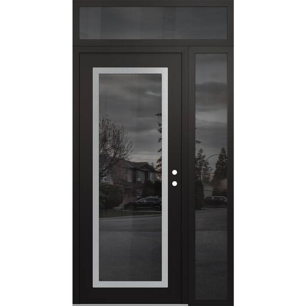 Tessari Doors C1 50 in. x 96 in. Silver P Left-Hand/Inswing Mirrored ...