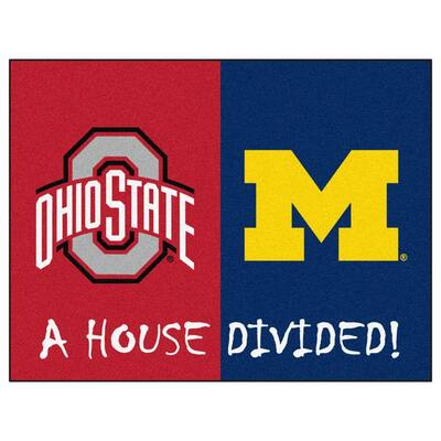 FANMATS NCAA University of Michigan Black Heavy Duty 2-Piece 14 in. x ...