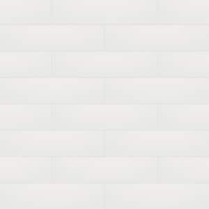Florida Tile Inc Streamline Arctic White Matte 4 in. x 16 in. Ceramic ...
