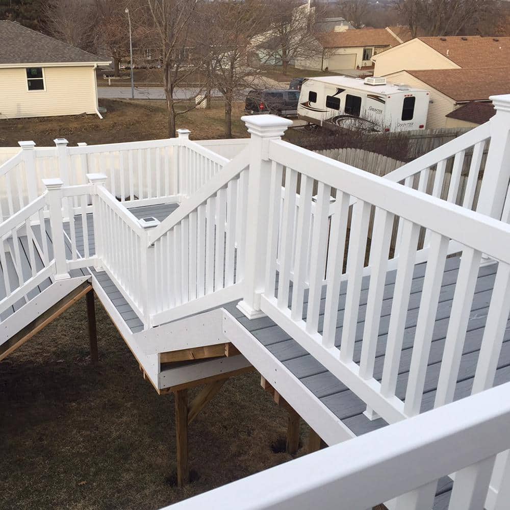 Buy Walton 3 ft. H x 4 ft. W White Vinyl Railing Kit Online at Lowest ...