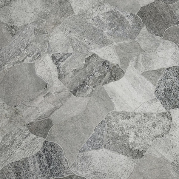Reviews for MSI Neptune Gray Matte Porcelain Flagstone Look Tile, 17 in ...