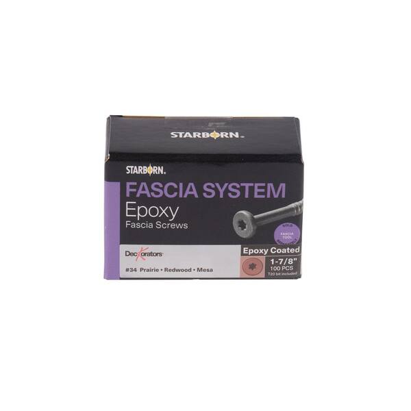 Deckorators #10 1-7/8" Epoxy Coated Fascia Screws Brown (#34) (100 pc ...