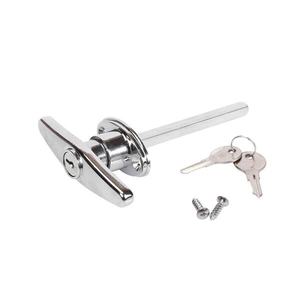 Everbilt 5/16 in. Square-Shaft T-Handle Garage Door Lock with Key 90362 ...