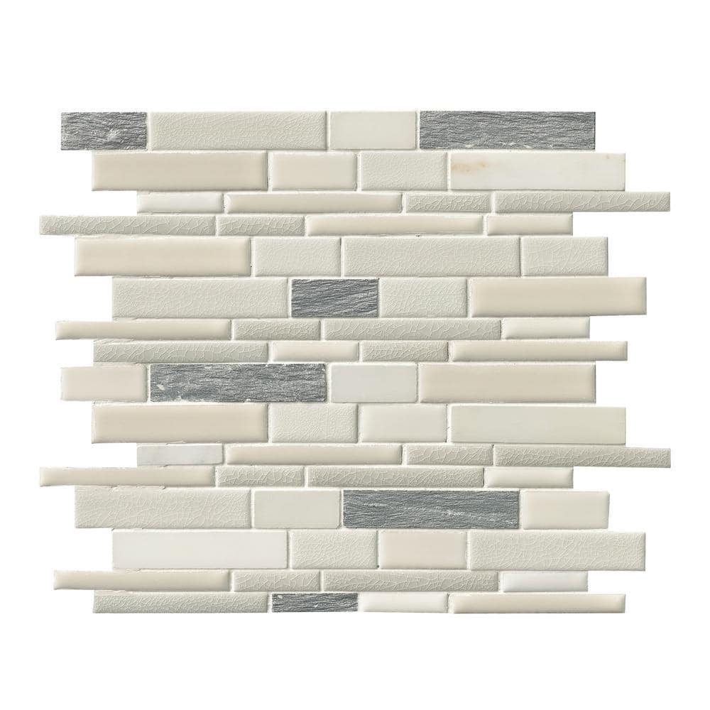 MSI Everest Interlocking 12 in. x 12 in. Mixed Porcelain Floor and Wall ...